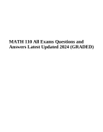 MATH 110 Final Exam Questions with Answers Key – Portage Learning 2024/ ...