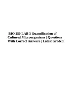 BIO 250 LAB 3 Quantification of Cultured Microorganisms | Questions ...