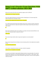 Smog Level 1 Practice Exam Questions With 100% Correct Solutions ...