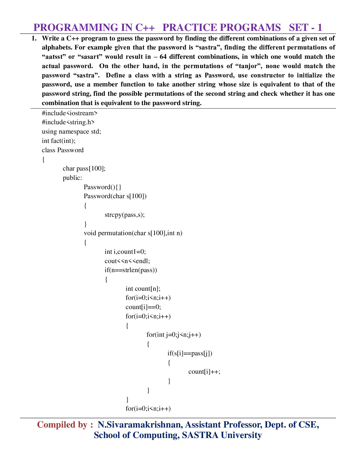 C++PROGRAMMING EXAMPLES TO PRACTICE - DocMerit