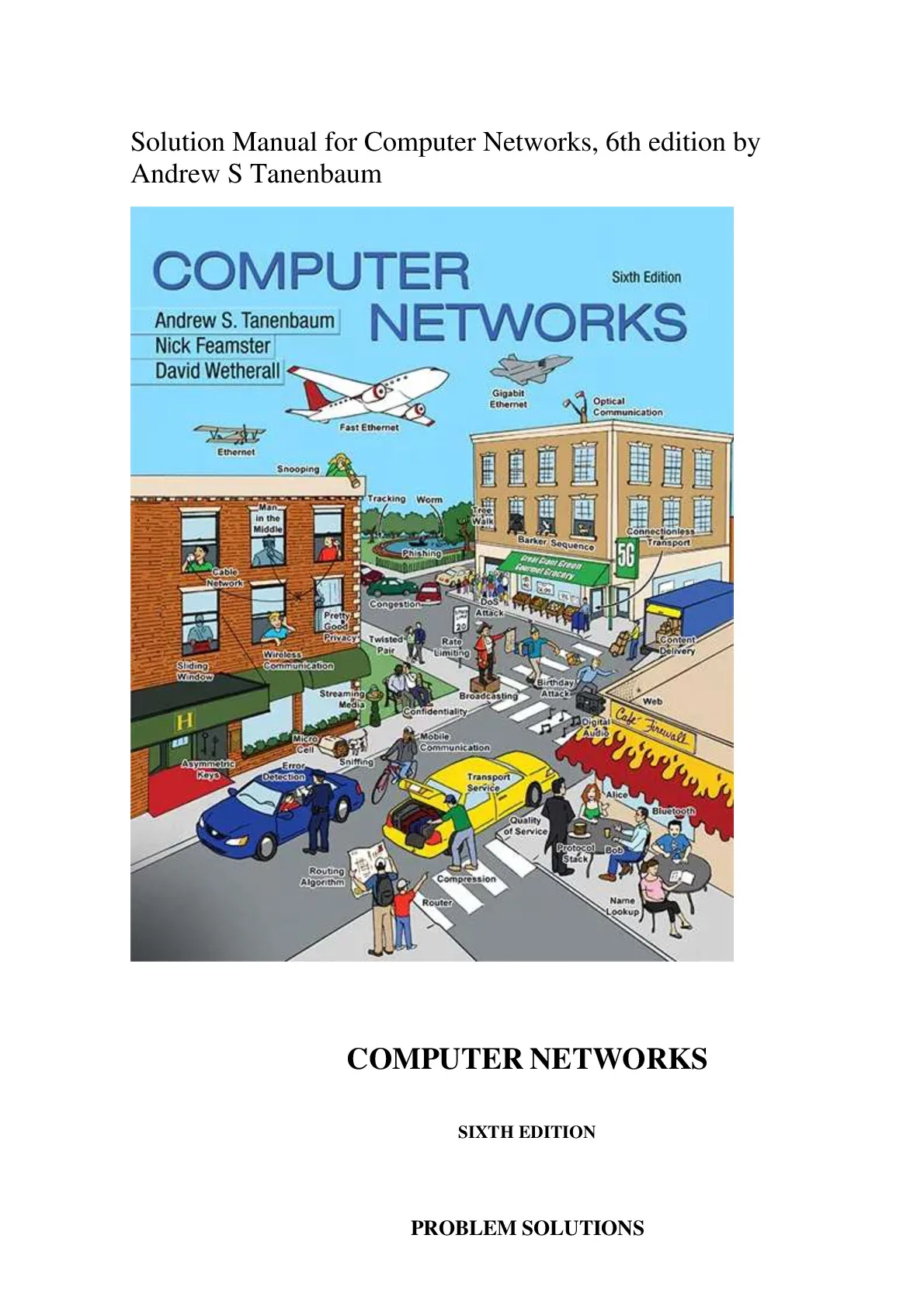 Solution Manual for Computer Networks, 6th edition by Andrew S ...