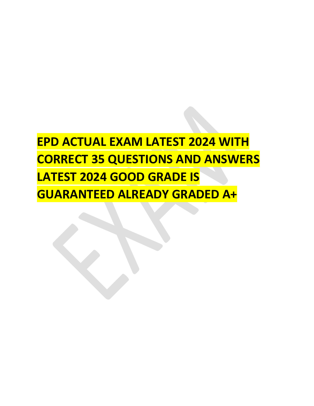 IAED EMERGENCY POLICE DISPATCH (EPD) EXAM QUESTIONS AND ANSWERS 2025 ...