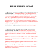 BSC 108 UA EXAM 2 (ACTUAL) 2024 QUESTIONS AND ANSWERS - DocMerit