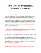 ENTRY-LEVEL CBP OFFICER LOGICAL REASONING TEST (ACTUAL) 2024 QUESTIONS ...