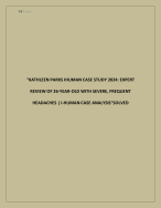 IHUMAN CASE STUDY 26-YEAR-OLD FEMALE PATIENT WITH MORE FREQUENT SEVERE ...