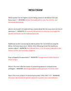 NESA Exam 2 Questions & Answers 2024/2025 - DocMerit