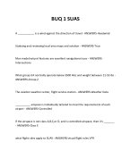 BUQ 1 suas Exam/45 Complete Questions and Answers - DocMerit