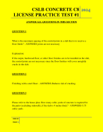CSLB CONCRETE C8 LICENSE PRACTICE TEST BUNDLE DEAL - DocMerit