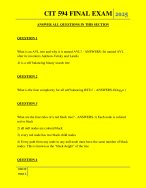 CIT 594 FINAL EXAM QUESTIONS AND ANSWERS 2025 - DocMerit