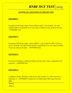 RNRF DCF TEST QUESTIONS AND ANSWERS 2025 - DocMerit