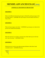 MENDIX ADVANCED EXAM QUESTIONS AND ANSWERS 2025 - DocMerit