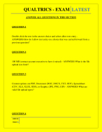 QUALTRICS - EXAM QUESTIONS AND ANSWERS 2025 - DocMerit