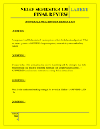 NEIEP Semester 100 Final Review –Scaffold Safety, Elevator Systems, and ...