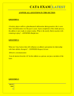 CATA EXAM QUESTIONS AND ANSWERS 2025 - DocMerit