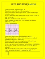 APEX EKG TEST QUESTIONS AND ANSWERS 2025 - DocMerit