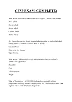 CFSP EXAM (COMPLETE) QUESTIONS AND ANSWERS 2025 - DocMerit