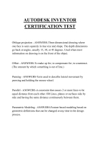 AUTODESK INVENTOR CERTIFICATION TEST QUESTIONS AND ANSWERS - DocMerit