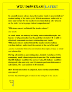 WGU D659 OA Exam Test Questions with Verified Answers - DocMerit