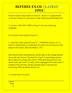 REFEREE EXAM - EPEE QUESTIONS AND ANSWERS 2025 - DocMerit