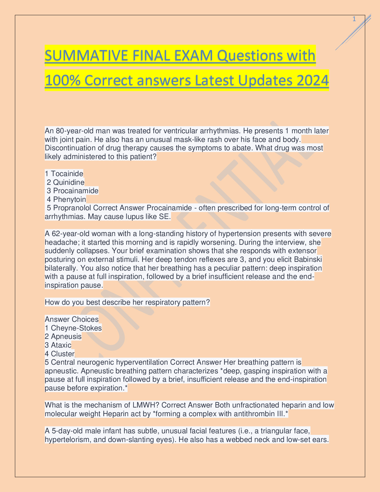 SUMMATIVE FINAL EXAM Questions with 100- Correct answers Latest Updates ...