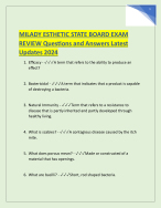 MILADY ESTHETICS STATE BOARD TEST LATEST 2024 WITH 600+ REAL EXAM PREP ...