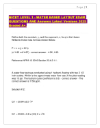 NICET LEVEL 1 - WATER BASED LAYOUT EXAM QUESTIONS AND Answers Latest ...