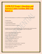 COPR PCP EXAM 3 Questions with 100- Correctly Answers Latest Versions ...