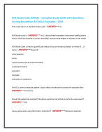 NIH Stroke Scale (NIHSS) – Complete Study Guide with Questions, Scoring ...