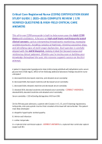 Critical Care Registered Nurse {CCRN} CERTIFICATION EXAM STUDY GUIDE ...