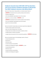 Guidewire Associate Exam 2025 With 140 Prep Questions and Correct ...