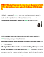 AAERT Study Exam Questions With 100- Verified Answers Latest Updates ...
