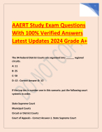 AAERT Study Exam Questions With 100- Verified Answers Latest Updates ...