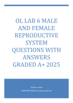 OL LAB 6 MALE AND FEMALE REPRODUCTIVE SYSTEM QUESTIONS WITH ANSWERS ...