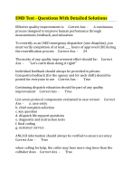 EMD Test - Questions With Detailed Solutions - DocMerit