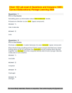 Chem 103 Lab exam 6 Questions and Answers (100% Correct Elaborations ...