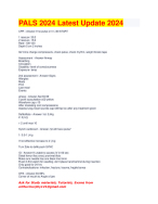 PALS 2024 Latest Update 2024 - DocMerit
