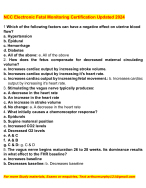 NCC Electronic Fetal Monitoring Certification Updated 2024 - DocMerit