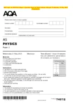 2025 AQA AS PHYSICS Paper 2 Question Paper & Mark Scheme (Merged ...