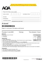 2025 AQA A-Level Economics | Papers 1, 2 and 3 Complete Exam Bundle ...