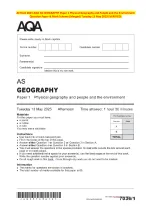 2025 AQA AS Geography | Papers 1 and 2 Complete Exam Bundle with ...