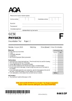 2025 AQA GCSE Physics (8463) | Foundation Tier Papers 1 and 2 Complete ...