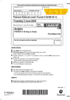 May–June 2025 Pearson Edexcel GCSE (9–1) Arabic (1AA0) Examination ...