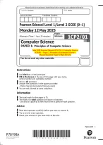 May 2025 Pearson Edexcel GCSE (9–1) Computer Science (1CP2) Combined ...