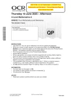 May 2025 OCR A Level Mathematics A (H240) Combined Question Papers and ...