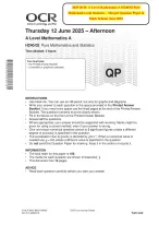 May 2025 OCR A Level Mathematics A (H240) Combined Question Papers and ...