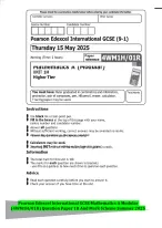 Pearson Edexcel International GCSE Mathematics A Modular (4WM1H/01R ...