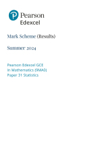 A-LEVEL EDEXCEL MATHS June 2024 ALL QUESTION PAPERS + MARKSCHEME - DocMerit