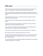 Epic Test/ 125+ Questions with Definitive Solutions/ 2024-2025. - DocMerit