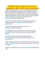 AGPCNP Board 2024 Exam Review Questions with 100% Correct Answers ...