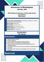 NFHS Track and Field Exam Review Part 1 and 2 Questions with Correct ...